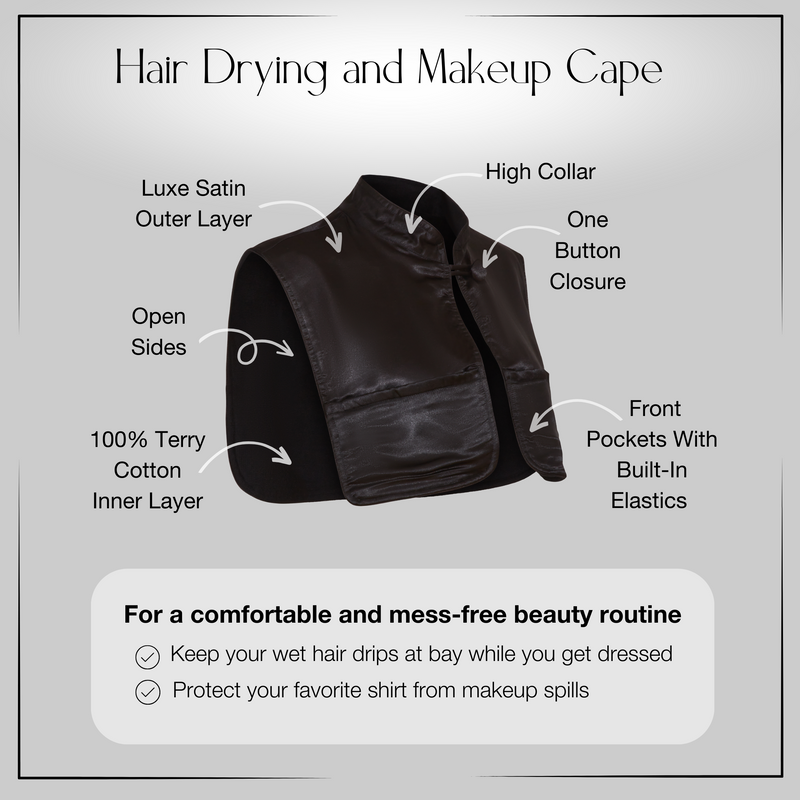 Monii Beauty Cape - Makeup, Hair, and Everyday Routine Beauty Accessory ...