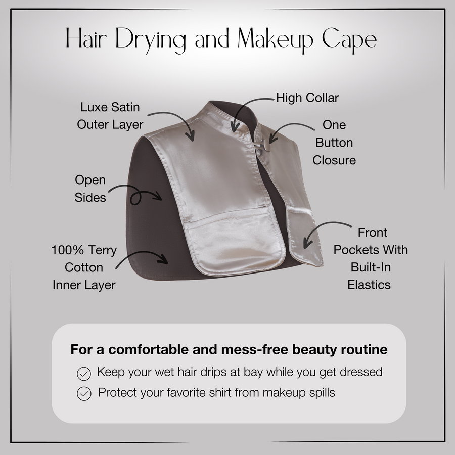 Monii Beauty Cape - Makeup, Hair, and Everyday Routine Beauty Accessory ...