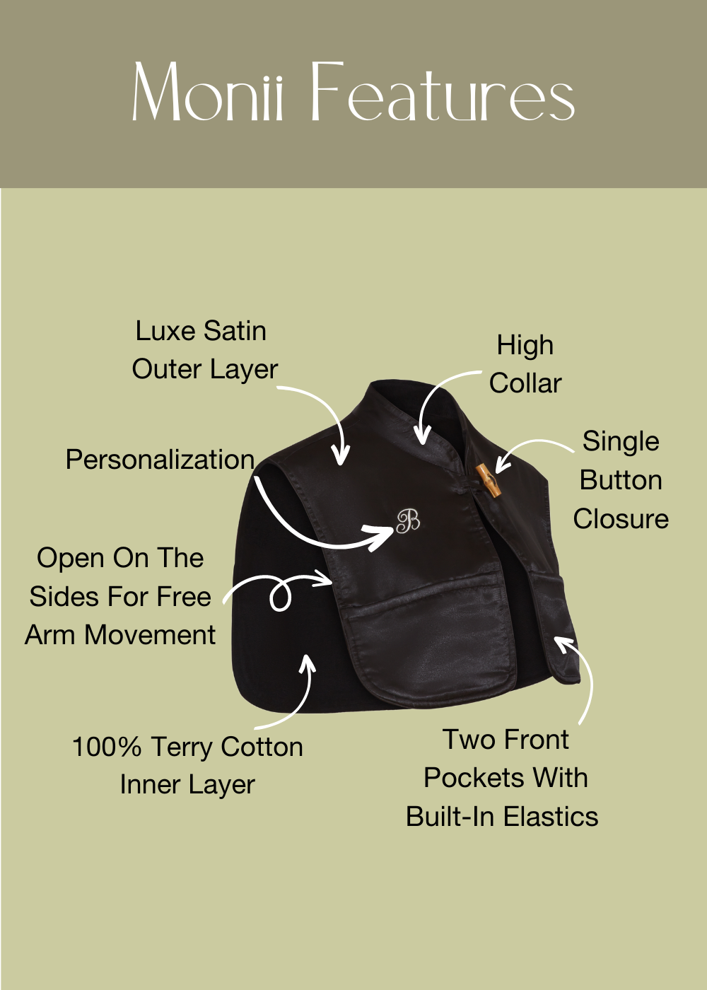 Monii | The beauty cape that elevates your getting ready experience